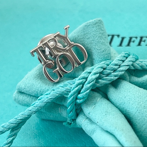 Tiffany & Co. | Jewelry | Tiffany Co Inspirational Silver Try God Pin ...